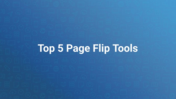 Top 5 Page Flip Software